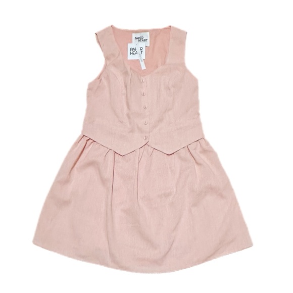 Paper Heart | Dresses | Nwt Paper Heart Linen Blend Pastel Pink Dress ...
